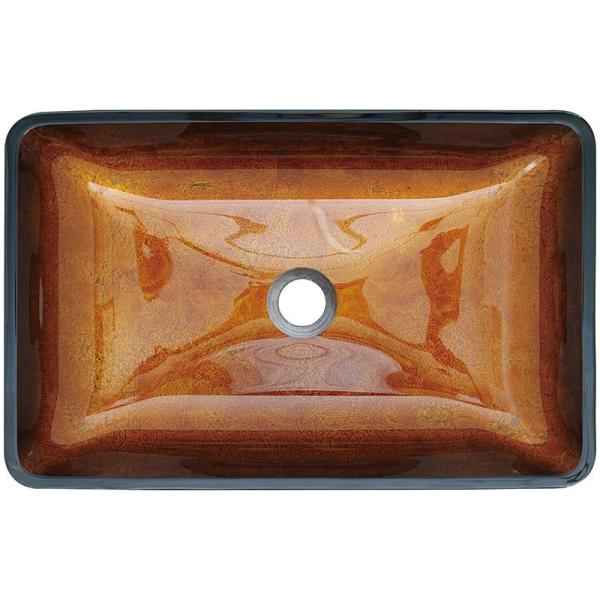 Quality 110mm Rectangular Table Top Wash Basin Table Top Counter Design Tempered Glass for sale
