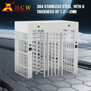 Quality Smart Access Control Full Height Turnstile Stainless Steel For Construction Site for sale