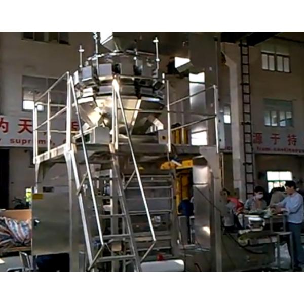 Quality 60WPM 5.0L Vegetable Salad Packaging Machine , Conveyor Packing Machine MultiHead for sale