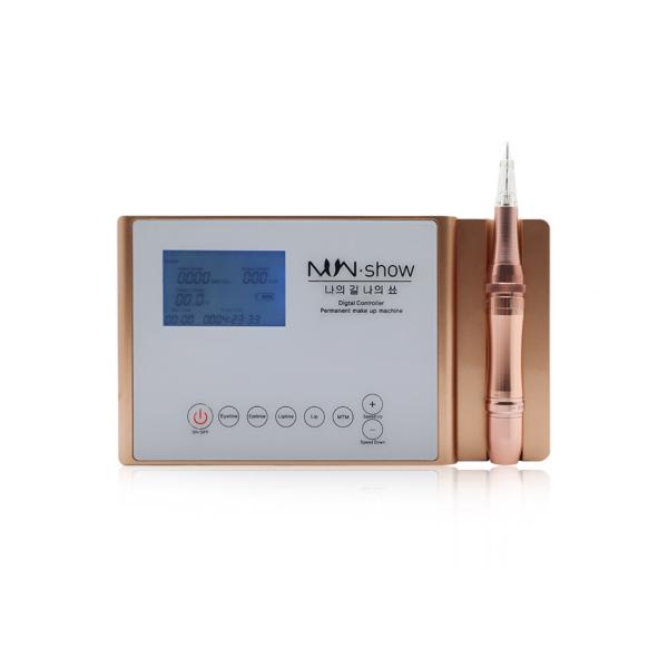 Quality PMU Gold Microblading Permanent Makeup Machine Hollow Cup Motor for sale