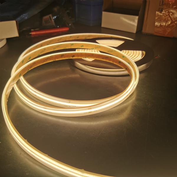Quality Dimmable 10mm led strips lighting flex 24v dim cob led strip ribbon lights 480 for sale