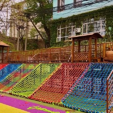 Quality Colorful Nylon Nest Climbing Net For Playground for sale