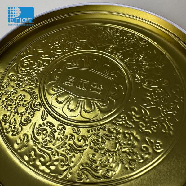 Quality Round Biscuit Tin Can Food Container Customized With Easy Open Lid for sale