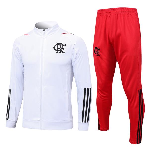 Quality White Football Training Tracksuit Long Drawstring Soccer Training Wear for sale