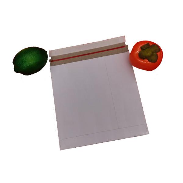 Quality Lightweight 13x13cm Recycled Rigid Mailers White Cardboard Envelopes for sale