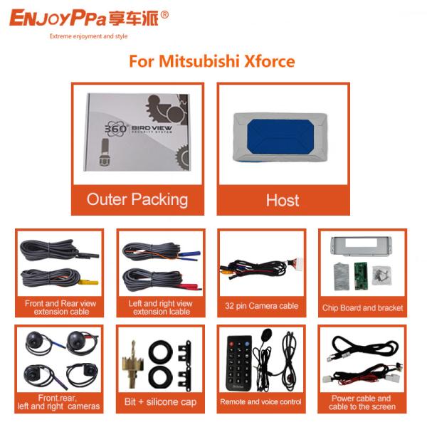Quality 12.3 Inch Screen 360 Auto Camera System For Mitsubishi Xforce With Night Vision for sale