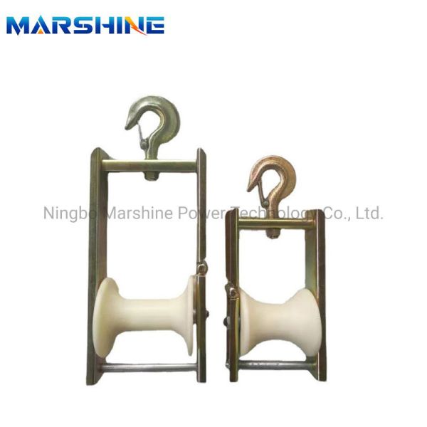 Quality Aluminum Nylon Sheave Roller Bunch Conductor Stringing Pulley Block for sale