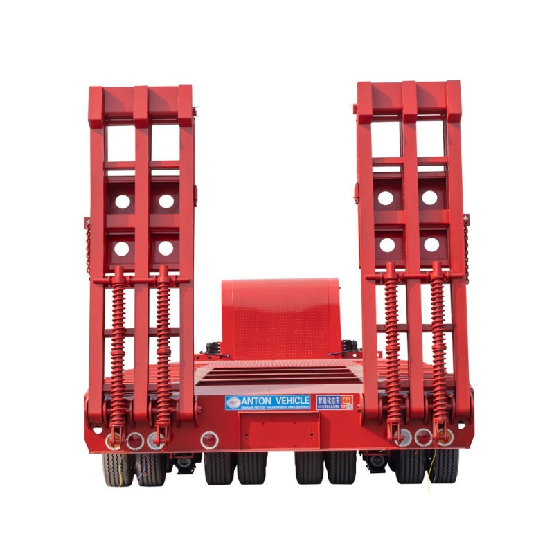 High-Strength Multi Flat Truck Low Flat/ Low Bed Semi-Trailer 70--100 Tons for Export