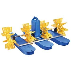 Quality 2HP Paddle Wheel Floating Shrimp Fish Farm Air Pump 2 Impellers Farm Pond Aeration for sale