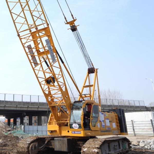 Quality 1.5km/H 100T Crawler Crane With Boom / Used Crawler Cranes 298kW Engine Power for sale