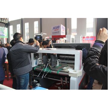 Quality JIGUO Window Patching Machine Carton E-Flute Automatic Folder Gluer Machine for sale