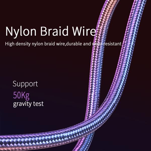 Quality 540 Degree Circular USB Magnetic Charging Cable Wire Rotating 3ft Length for sale