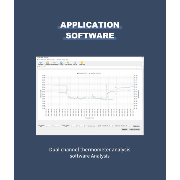 Quality 97*72*31mm Dual Channel NTC Thermometer for High Precision Temperature Testing for sale