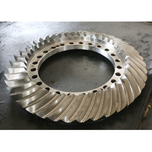 Quality 10 Module Gleason Type Spiral Bevel Gear Grinding Transmission Gear for Precision Machinery and Marine Industr for sale