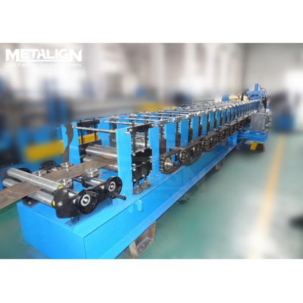 Quality Durable Hat Purlins Chain Drive Cold Roll Forming Machine Hydraulic Shearing for sale