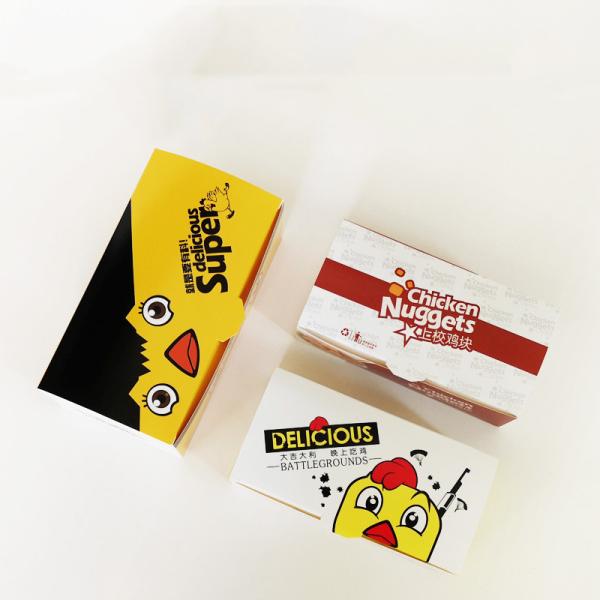 Quality Biodegradable Paper Hamburger Box Cardboard Food Containers Take Out for sale