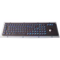 Quality Explosion Proof Metal Backlit USB Keyboard With Optical Trackball for sale