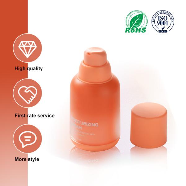 Quality 50ml Airless Pump Bottles Customizable Gradient Plastic Vacuum Pump Bottle for sale