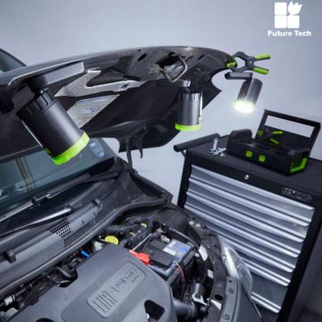 Quality 3-Pack Rechargeable LED Work Lights With Portable Case For Camping for sale