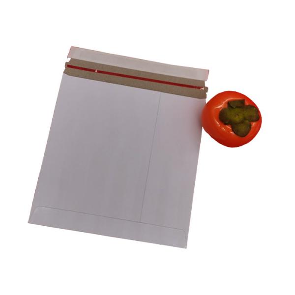 Quality Lightweight 13x13cm Recycled Rigid Mailers White Cardboard Envelopes for sale