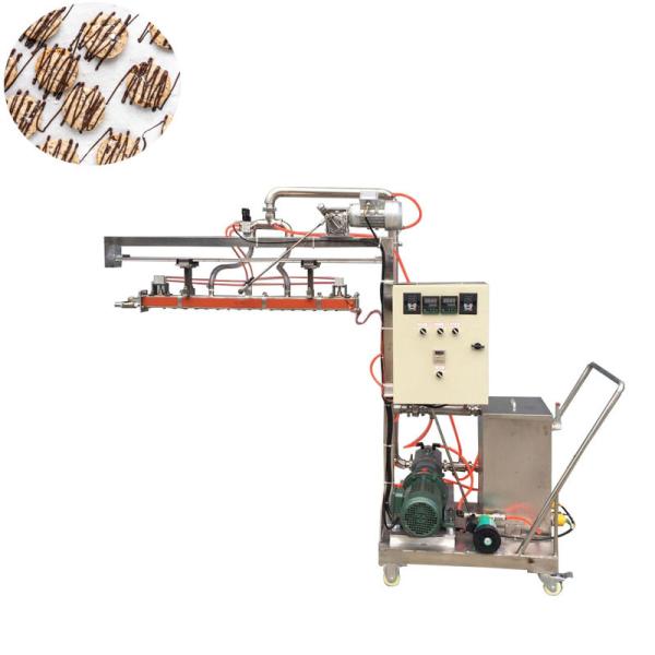 Quality Zigzag Chocolate Decorator Machine Chocolate Enrober Machine Automatic for sale