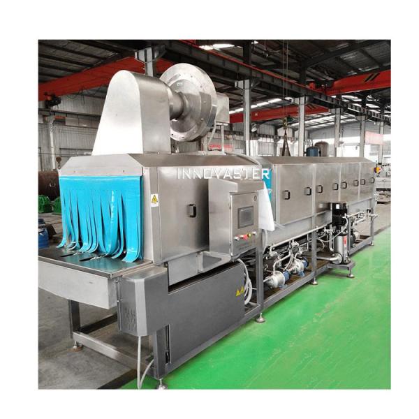 Quality Advantages Low Maintenance Basket Tray Crate Pallet Washing Machine With Air Dryer for sale