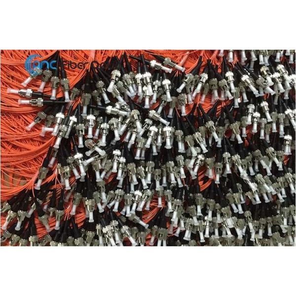 Quality White / Orange ST Fiber Optic Pigtail Multimode LSZH ISO9001 ROHS Approve for sale