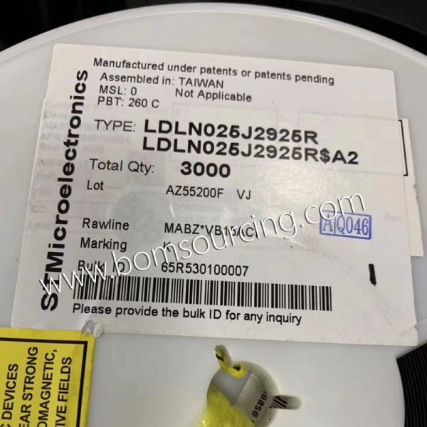 Quality 4 Flip Chip Linear Voltage Regulator IC Positive Fixed 1 Output 250mA LDLN025J2925R for sale