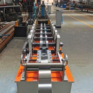 Quality 0.3-0.8mm Trim Edge Track Roll Forming Machine 0.3 - 0.8mm 18 Stations for sale