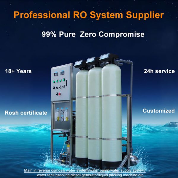 Quality Customizable RO Water Treatment System Water Softener Machine for sale