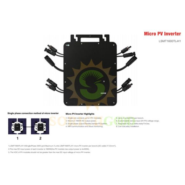 Quality 1600W Microinverters For Residential And Small Commercial PV Systems for sale