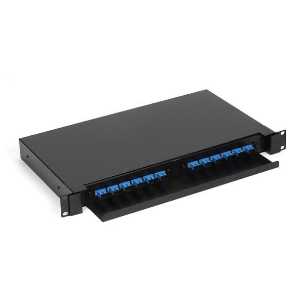Quality 12 to 144 Ports 19 Inch Rack Mount Slidable ODF With SC LC Interface for sale