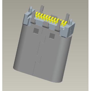 Quality SMT Type Input Output Connectors Usb C 3.1 Connector Vertical 180° for sale