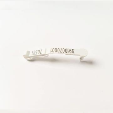 80mm*12mm*20mm Sheep Ear Tags With White And Yellow Design Custom Ear Tags For