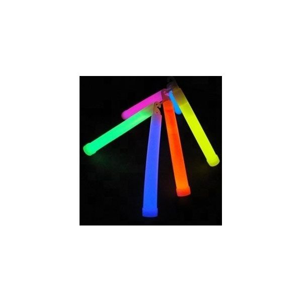 Quality Non-Radioactive 6 Inch Glow Sticks in Assorted Colors Suitable for Camping for sale