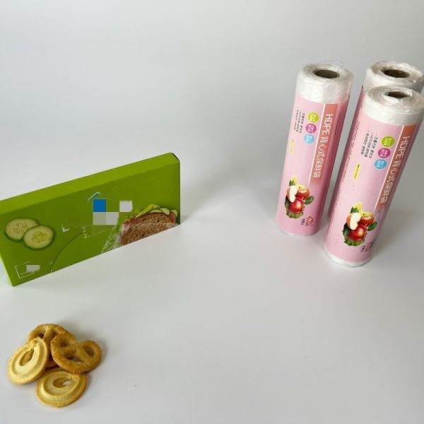 Quality Bio Degradable PE Custom Plastic Bags For Food On Roll For Clear And Fresh Protection for sale