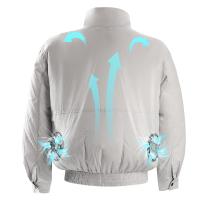 Quality White 12V Air Conditioned Shirts Heatstroke Prevention Air Con Clothing for sale