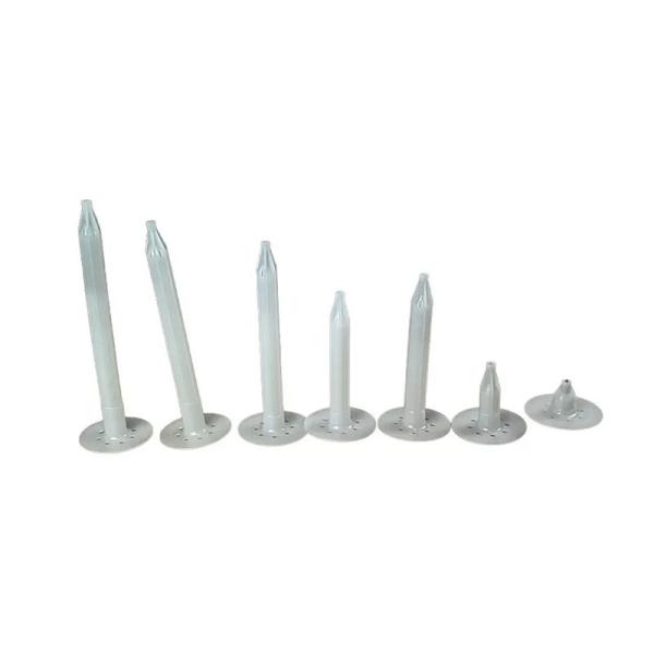 Quality Hammer In Insulation Anchors For Concrete Walls White HDPE Flat Head for sale