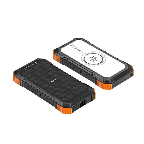 Quality Quick Charge Support Waterproof 20000mah Solar Panel Power Bank for Outdoor Activities for sale