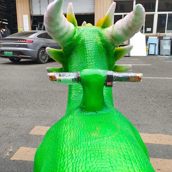 Quality Large Walking Electric Dinosaur Ride For Kids Remote Control 100kg Load for sale