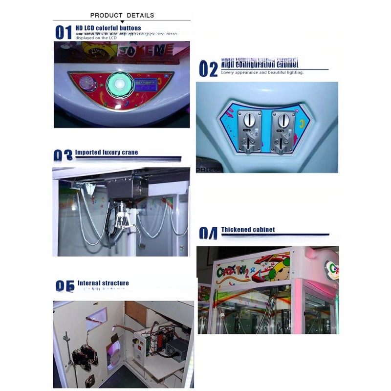 Colorful display of available prizes