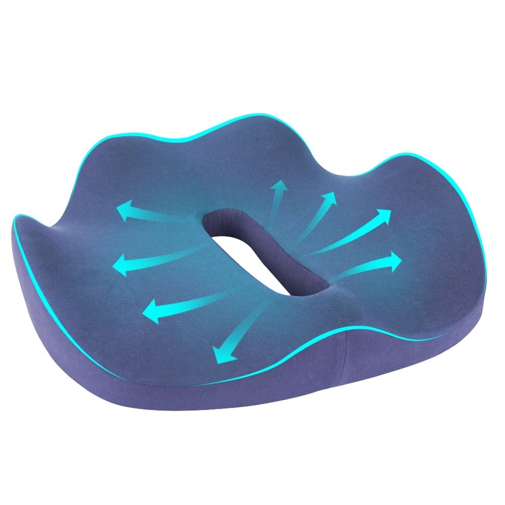 Quality Ergonomic Design Coccyx Support Seat Cushion with 3D Mesh Breathable Cover and for sale