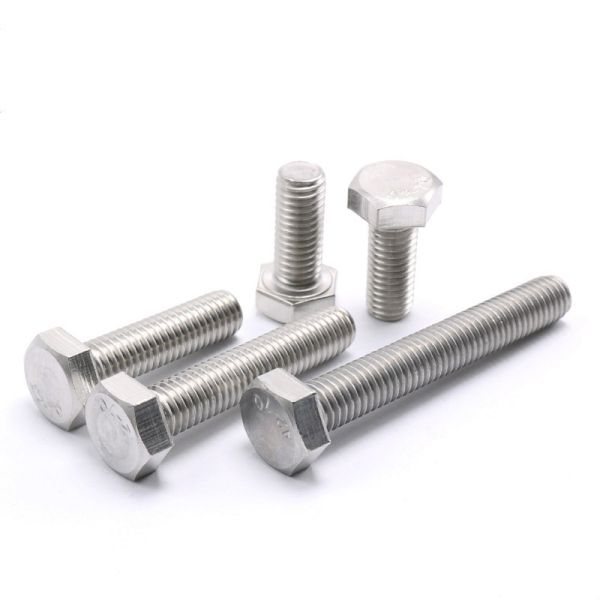 Quality DIN Standard 304 Stainless Steel Hex Bolt Full Thread Bolt M4 M5 M6 M8 Plain Finish for sale