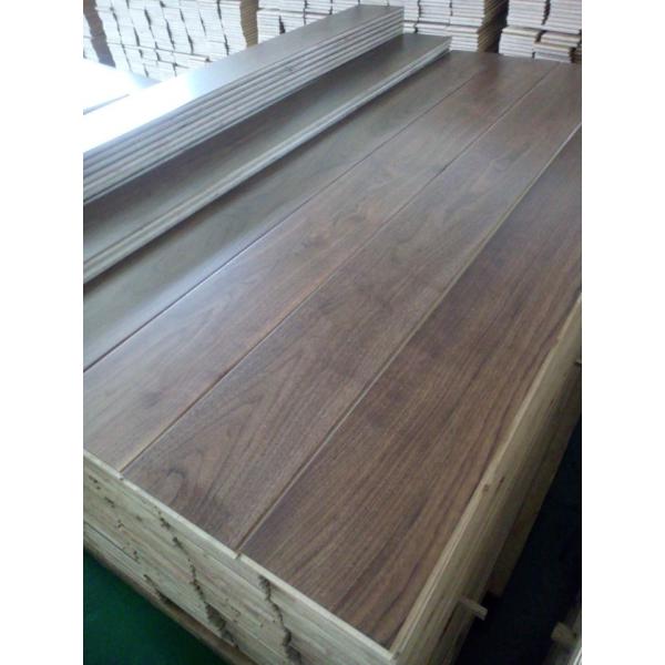 Quality Premium Wide Plank American Walnut Engineered Flooring, Single Strip for sale