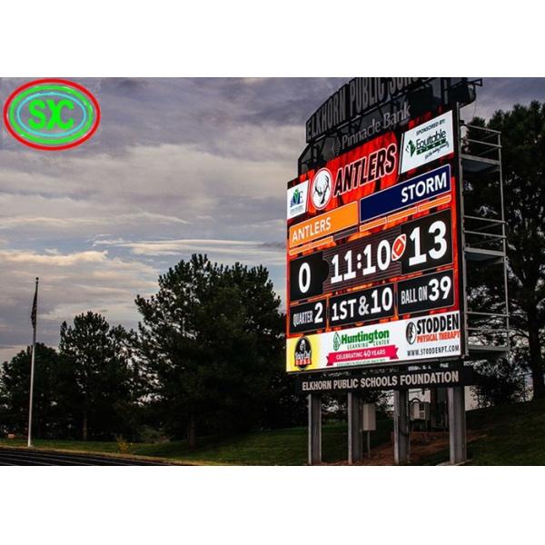 Quality Die-Cast Aluminum Rental Wide-Angle Stadium Screen LED Display P10 IP65 Waterproof HD Iron Case for sale