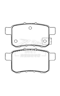 Quality Honda 8th Accord Ceramic Brake Pad D1336/D1451 , 43022-TA0-A00 for sale