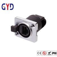 Quality PVC TPE IP69 Rj45 Female Connector Waterproof Ethernet Jack for sale