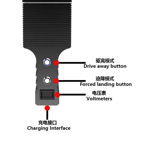 Quality OEM 1km Handheld UAV Drone Detector 50W Battery Powered for sale