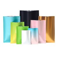 Quality Small Matte Blind Pouch Die-Cut Open Top Aluminum Foil Mystery Bags Vibrant for sale