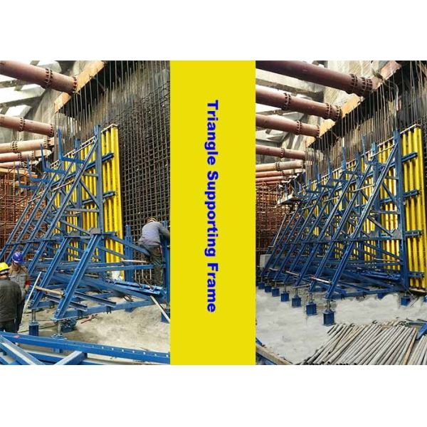 Quality Metro Station Single Sided Concrete Wall Forms With Triangle Supporting Frame for sale